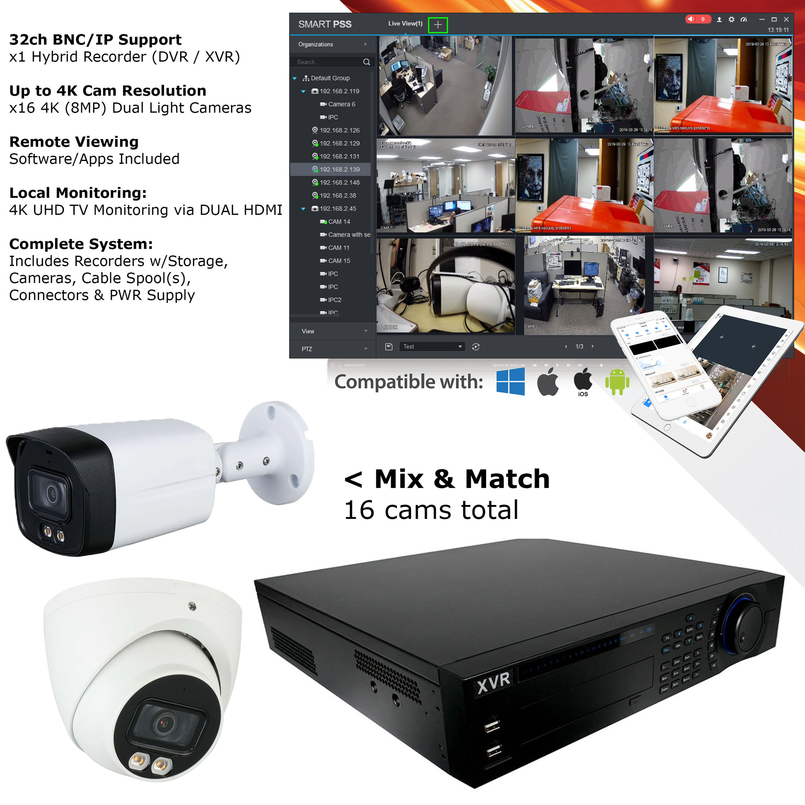 CCTV Security Camera Systems Video Surveillance System