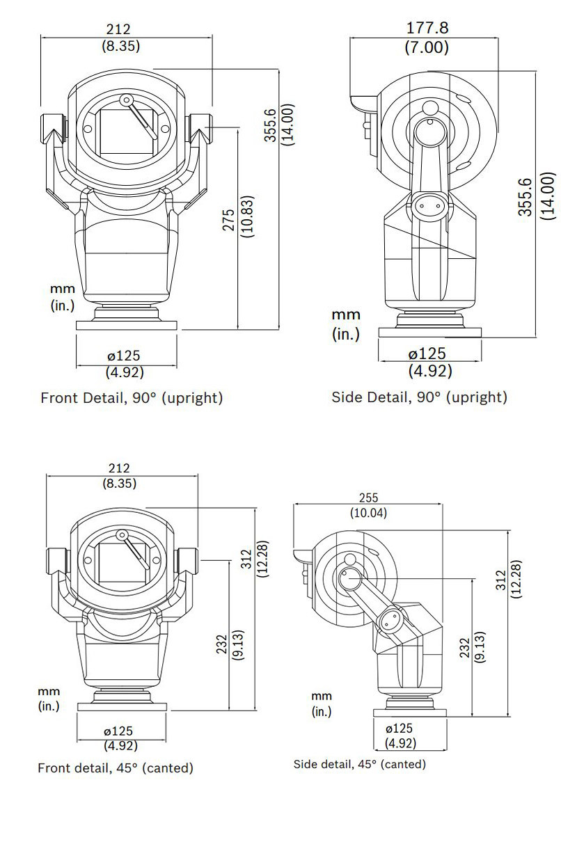 Bosch MIC-550 CCTV PTZ Camera System IP68 36x