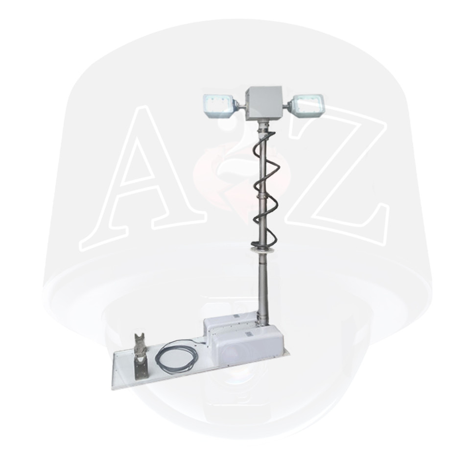 A2Z RLS Roof Mount Tilting Pneumatic Mast Lighting Tower Systems