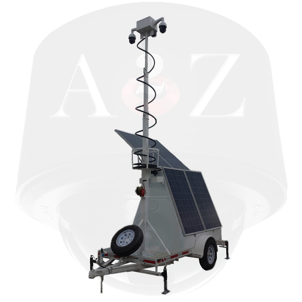 A2Z MMST-AZ1 4G Solar Power HD Security Surveillance Trailer