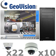 Geovision GV7-IP-SYSTEM Megapixel IR Dome IP Security Camera System