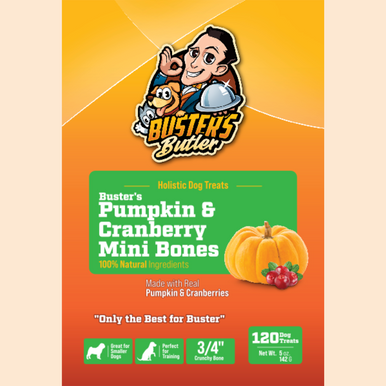 Buster's Pumpkin & Cranberry Mini Bones