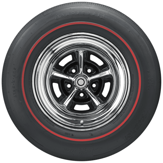 F70-15 Firestone Wide Oval Redline Muscle Car Tire