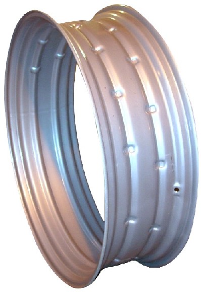 38x12 Double Bevel Rim Silver 1173-SM