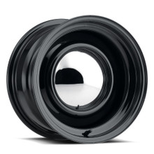 15x6 5-Hole 5" Bolt Circle Black Trailer Wheel & Baby Moon Hubcap