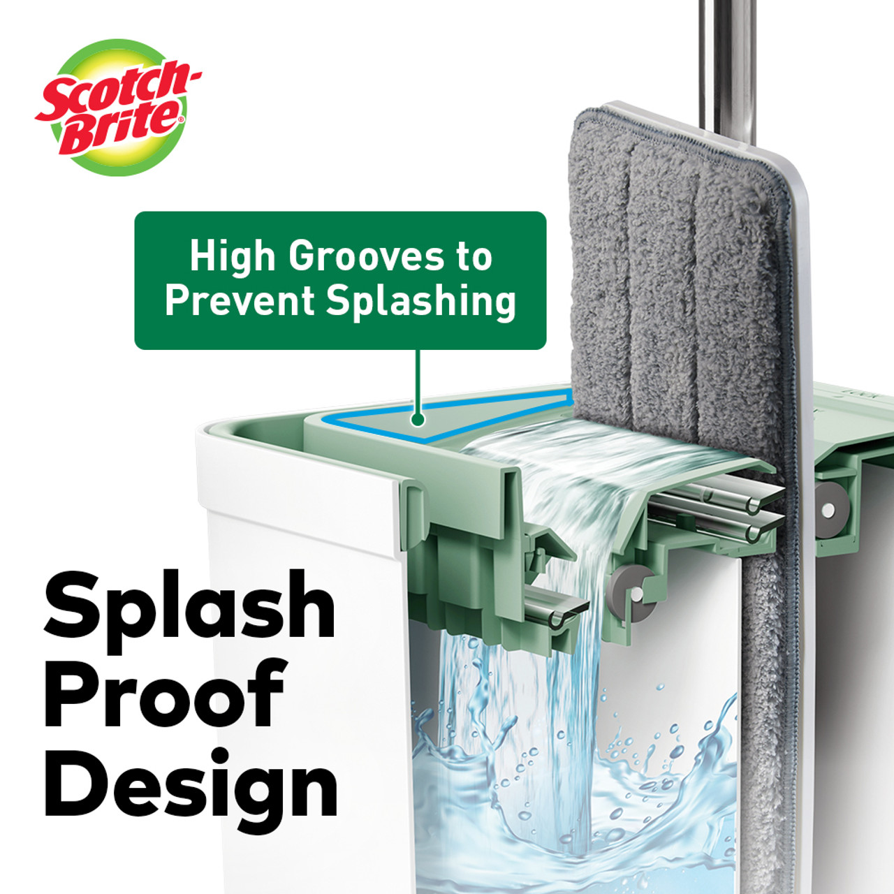 3M Scotchbrite HFB002 Hands Free Compact Mop | Selffix DIY