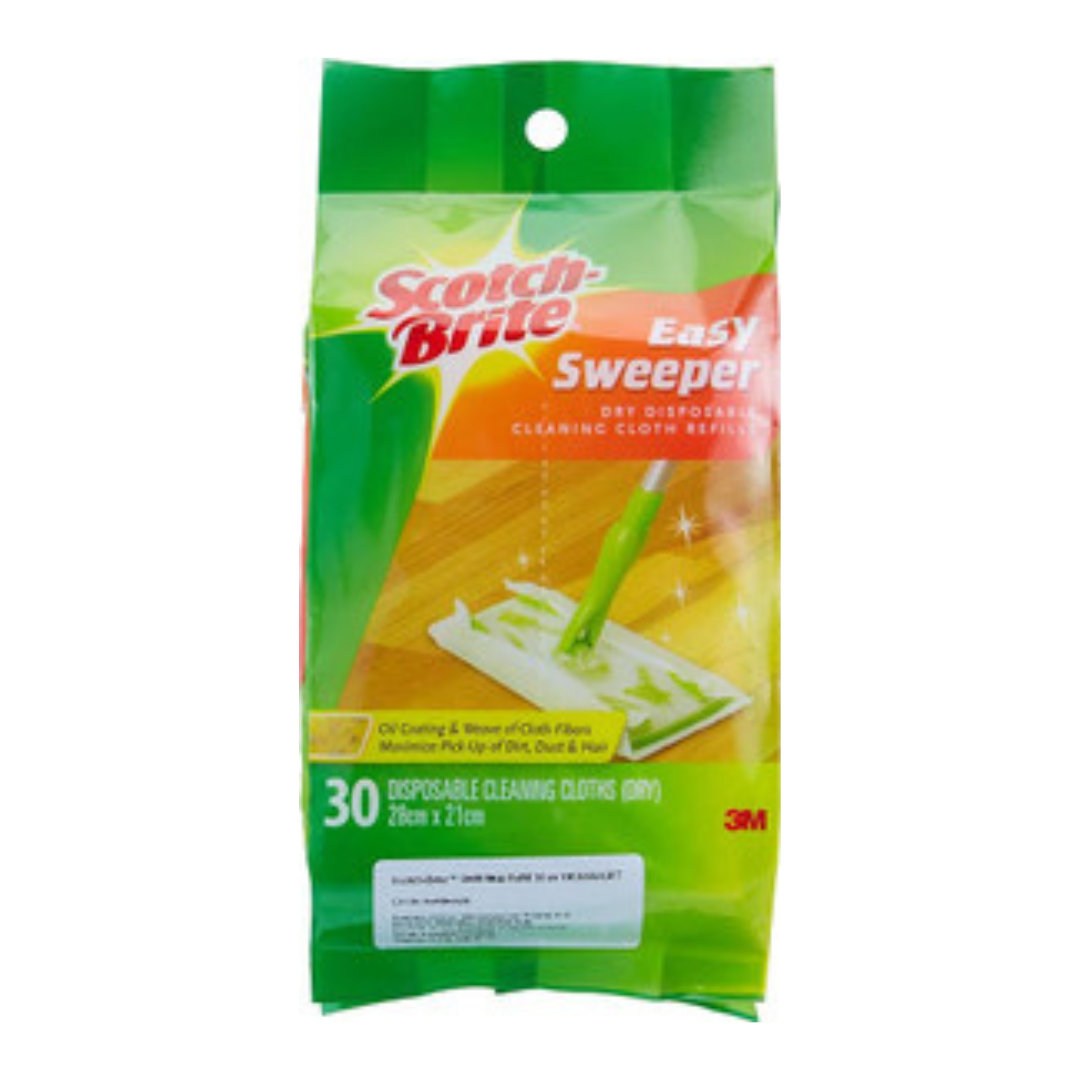 3M Scotchbrite Easy Sweeper Dry Wipes 30s | Selffix DIY