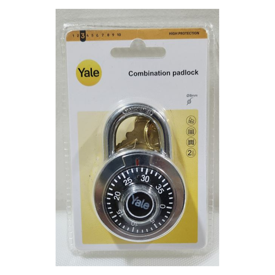 Yale S/S Padlock with 5 keys | Selffix DIY