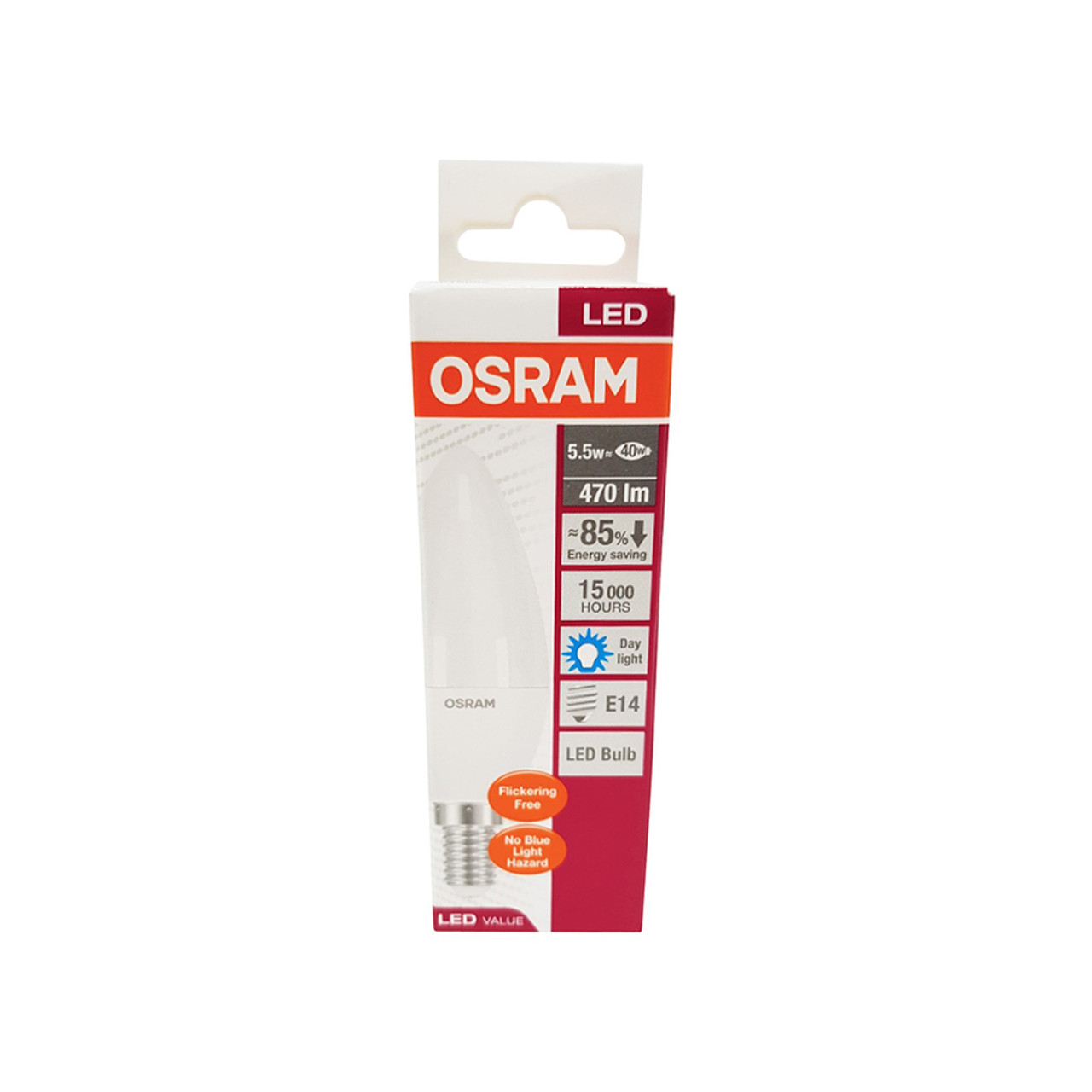 Osram LED Bulb Daylight LVCLB40 5.5W/865 220-240V FROST E14 - Selffix DIY Online Store
