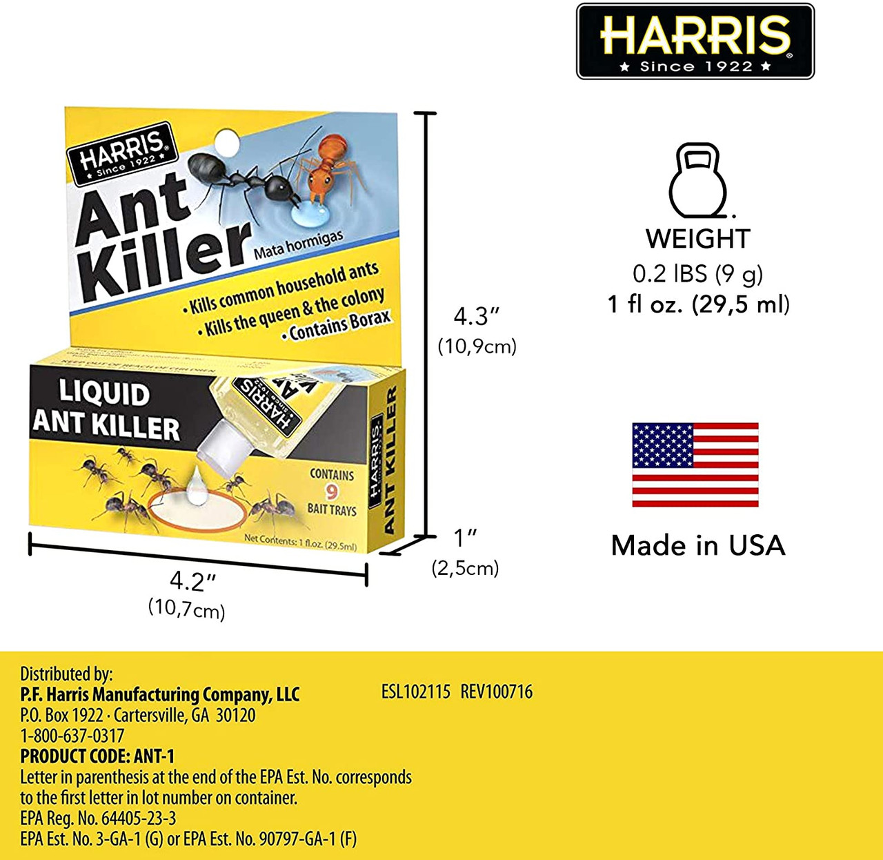 Harris Borax Liquid Ant Drops Killer 1oz - Selffix DIY Online Store