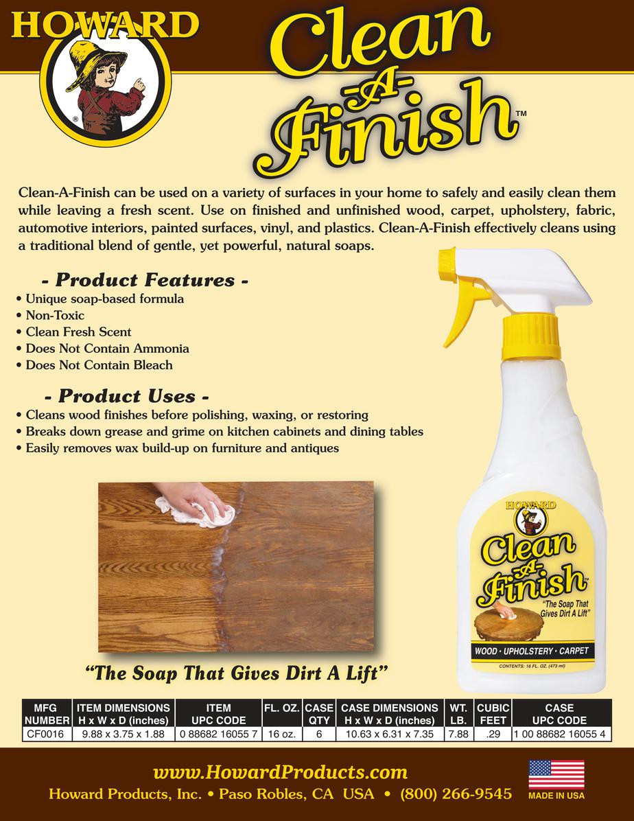 Howard Clean-A-Finish 16oz | Selffix DIY