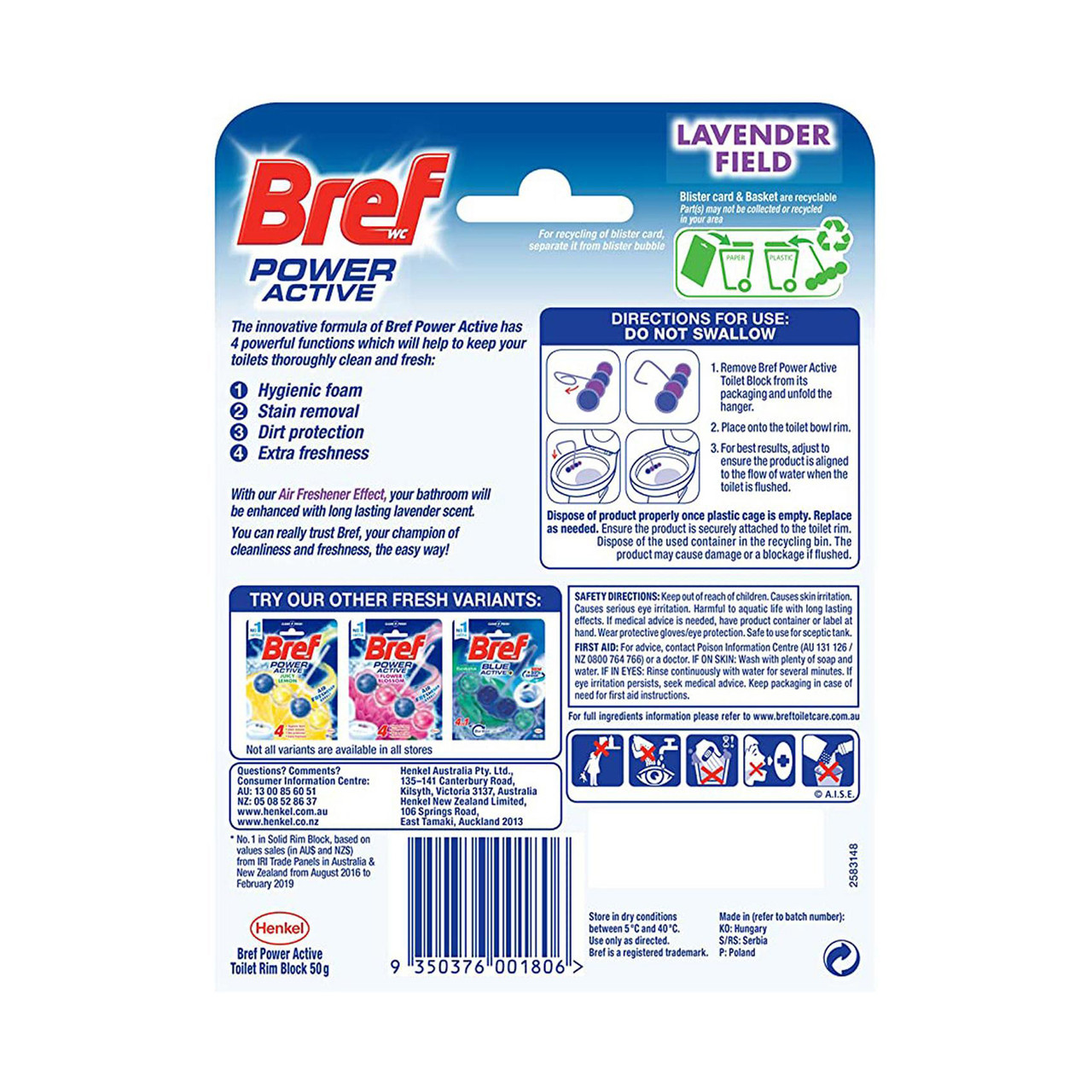 Bref Power Active Lavender 50g | Selffix DIY