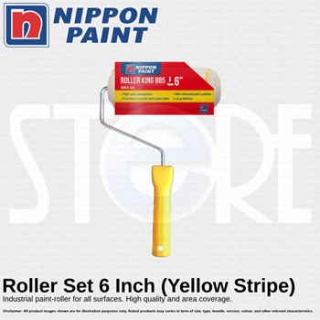 Nippon Paint 6-inch Roller Set (Yellow Stripe) | Selffix DIY