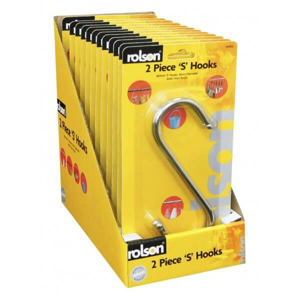 Rolson 2PC S Hooks 60905 | Selffix DIY
