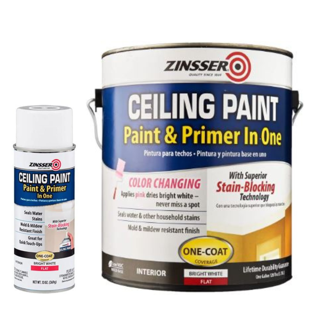 Zinsser Ceiling Paint and Primer (Assorted Sizes) | Selffix DIY