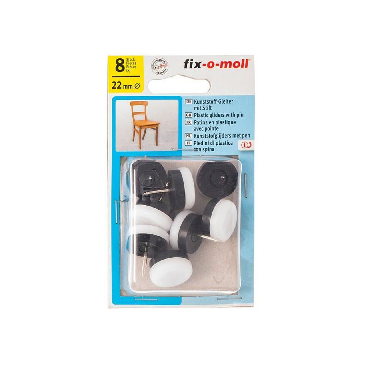 Fix-O-Moll Plastic Gliders with Pin & Insulate (Assorted Sizes ...