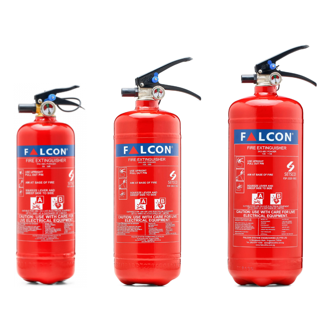 Falcon ABC Fire Powder Extinguisher (Assorted Weights) | Selffix DIY