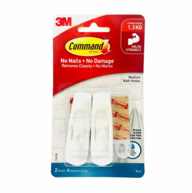 3M Command Bath Hooks (Assorted Types) | Selffix DIY