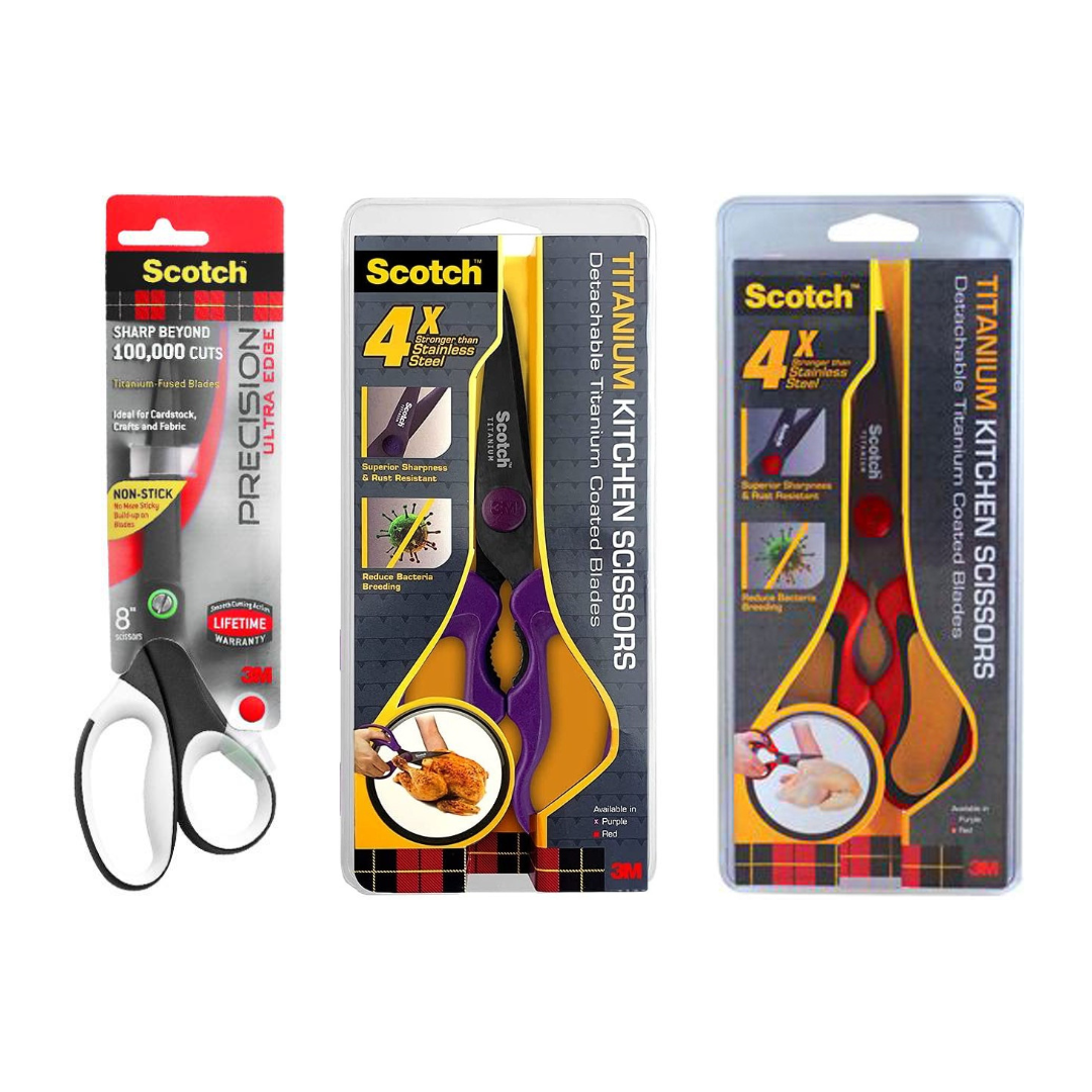 3M Scotch Titanium Scissors (Assorted Types) | Selffix DIY