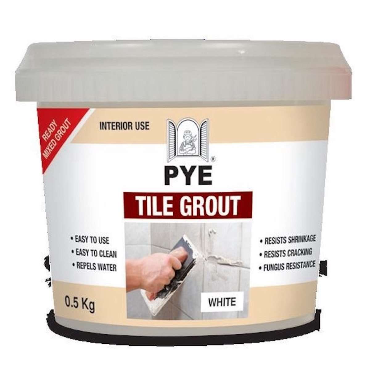 Pye Tile Grout Ready-Mixed White 500g | Selffix DIY