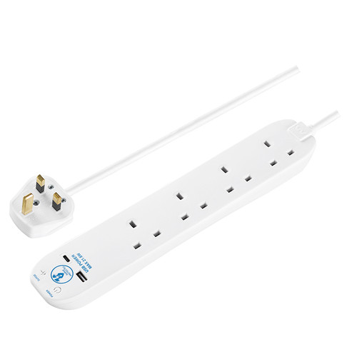 Masterplug 2M Surge USB Type-C & A PD22W Max | Selffix DIY