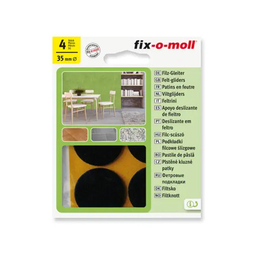 Fix-O-Moll Felt Gliders Self Adhesive (Assorted Types) | Selffix DIY