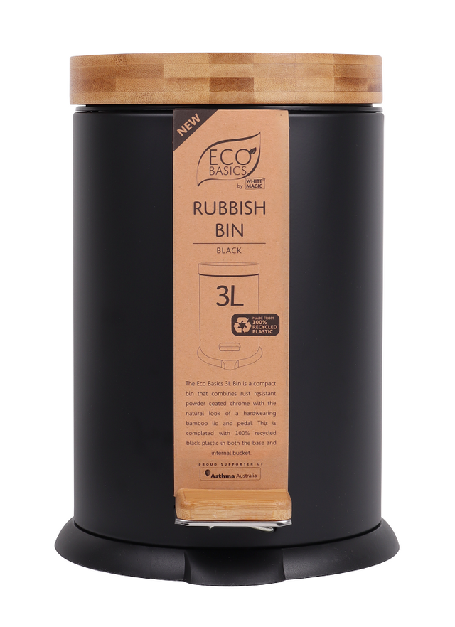 White Magic Eco Basics Rubbish Bin (Assorted Sizes) | Selffix DIY