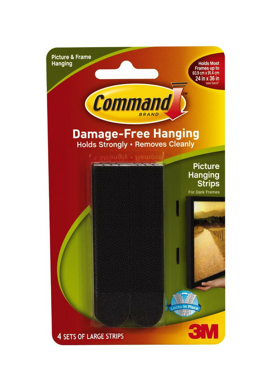 3M Command Picture Hanging Strips Black (Assorted Sizes) | Selffix DIY