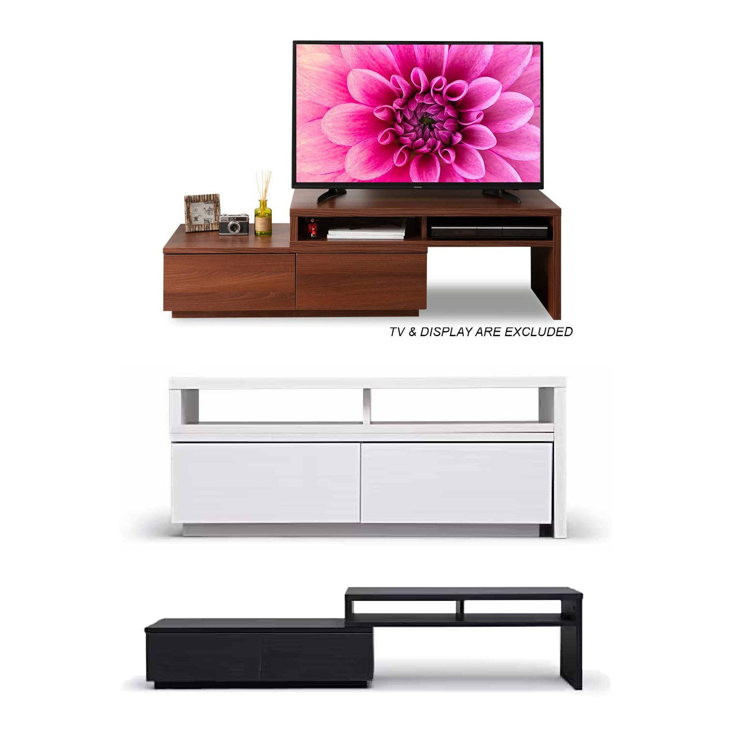Iris Ohyama Telescopic Type TV Cabinet SAB 100 Selffix DIY