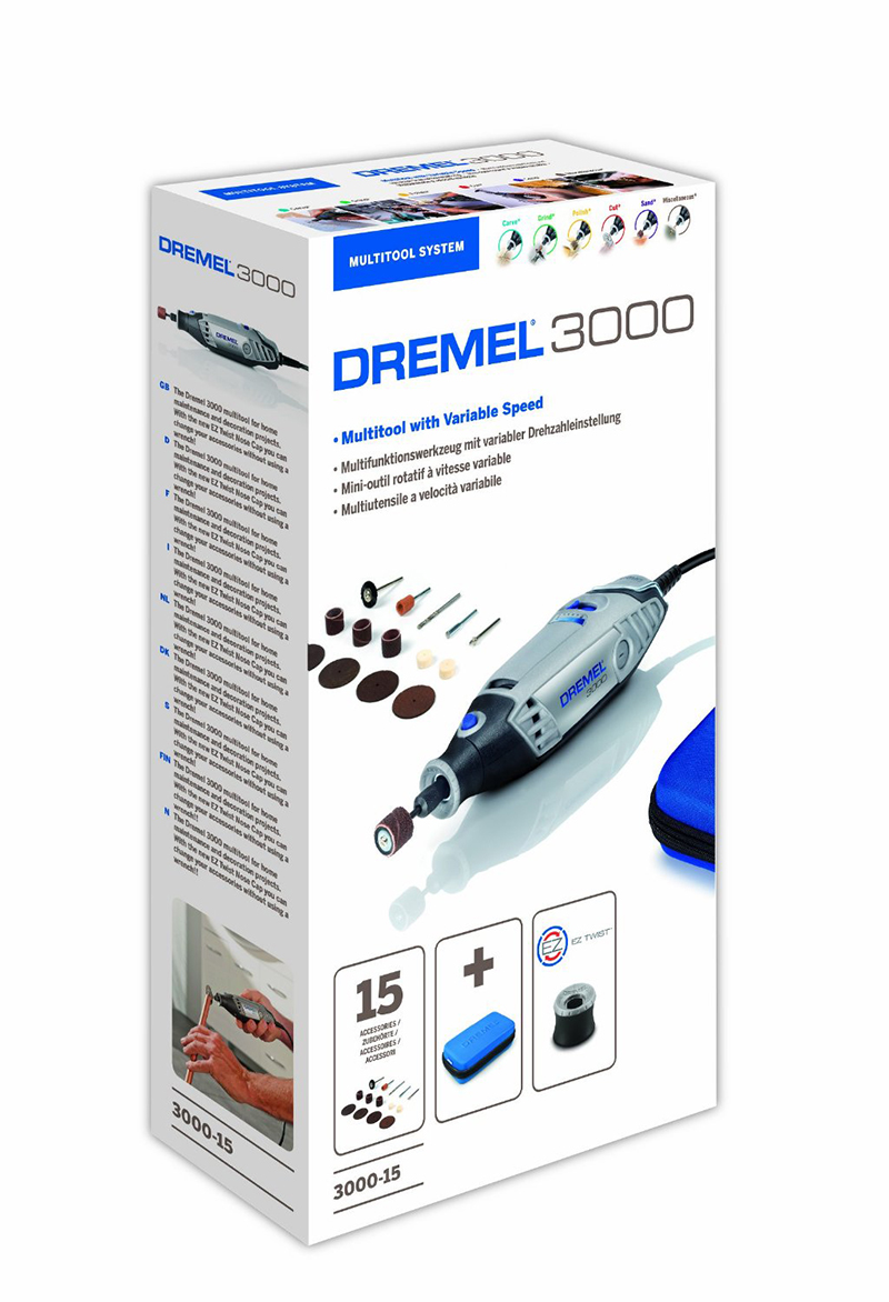 Dremel 3000 Rotary Tool with 15 accessories | Selffix DIY