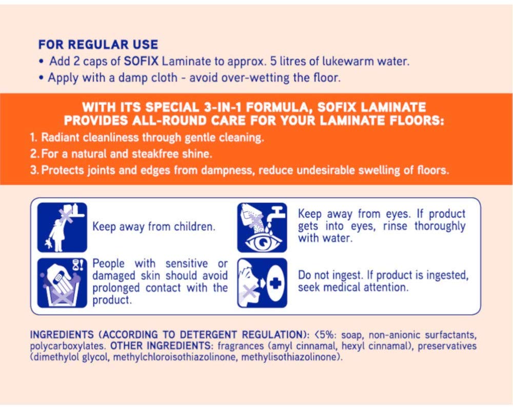 Sofix 3-in-1 Floor Cleaner - Laminat (Laminate) 1L - Selffix DIY Online ...