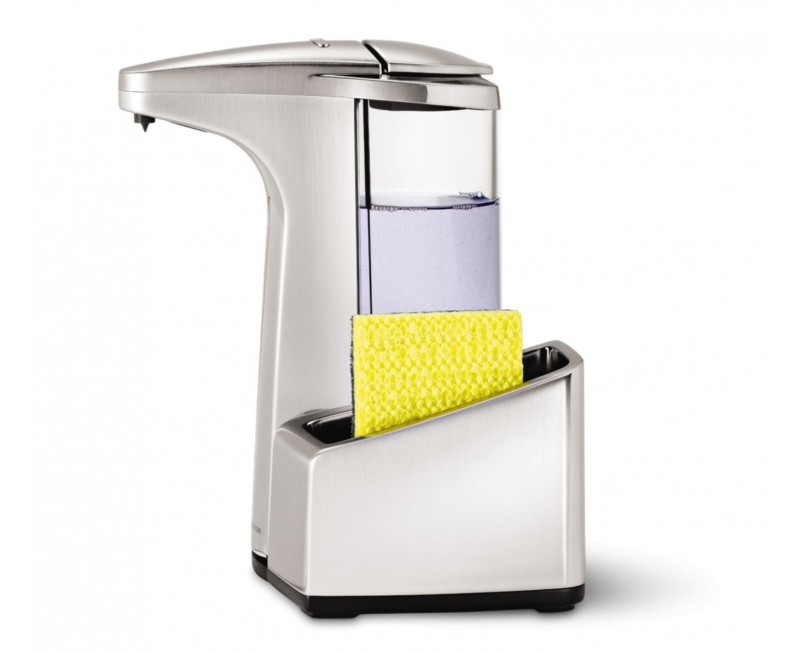 Simplehuman Sensor Pump Soap Dispenser With Caddy 13fl. oz ST1031 ...