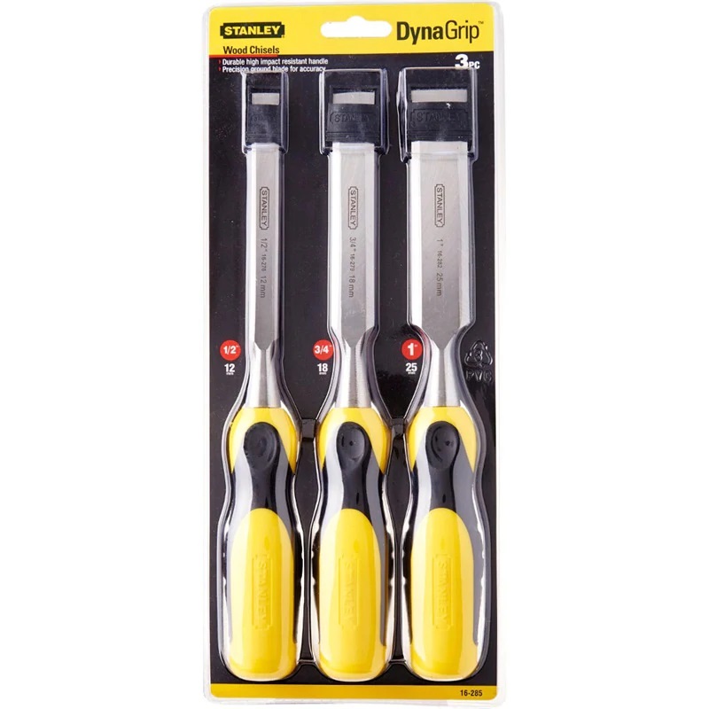 Stanley 16-285 Dynagrip Wood Chisel 3pcs Set | Selffix DIY
