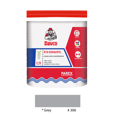 Davco K10 Sovacryl Grey 1L - Selffix DIY Online Store