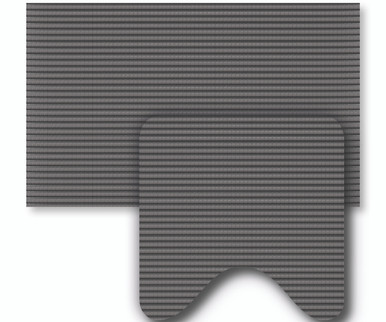 Friedola 79645 Bath-set Softy Tex Grey Anti-Slip Mat | Selffix DIY