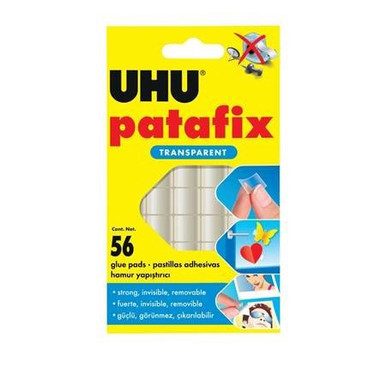 UHU 31755 Patafix Transparent 56 Pads | Selffix DIY