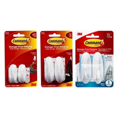 3M Designer Hook Series (Assorted Types) | Selffix DIY