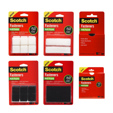 3M Scotch Multi-Purpose Fasteners (Assorted Types) | Selffix DIY