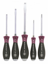 5pc MicroFinish Slotted/Phillips Screwdriver Set, Extra Heavy Duty ...