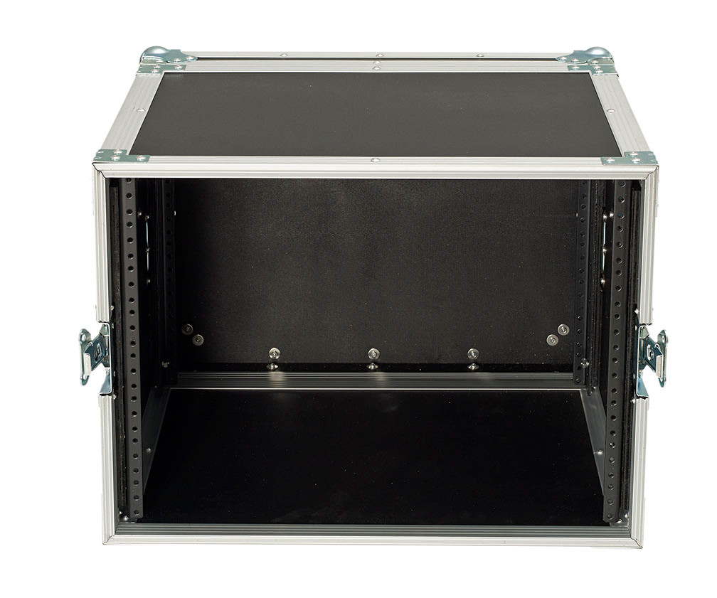 8 Space 8u 24" Deep Heavy Duty 3/8" ATA Amp Rack Case with optional ...