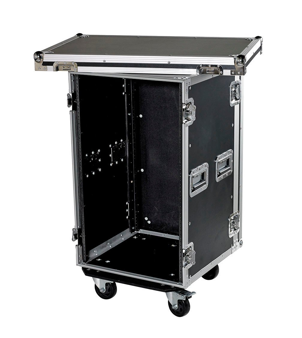 18 Space 18u 18" Deep Heavy Duty 3/8" ATA Amp Rack Case