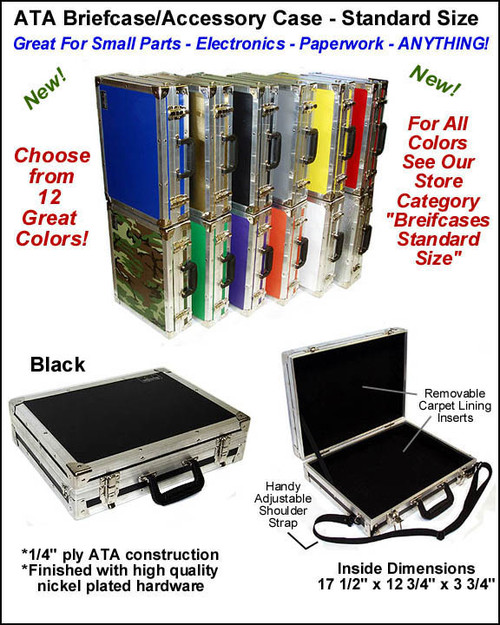 Standard Size ATA Briefcases | Accessory Cases