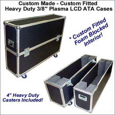 Customized Heavy Duty 3/8" Ply 71" - 80" Single Screen TV Cases | LCD ...