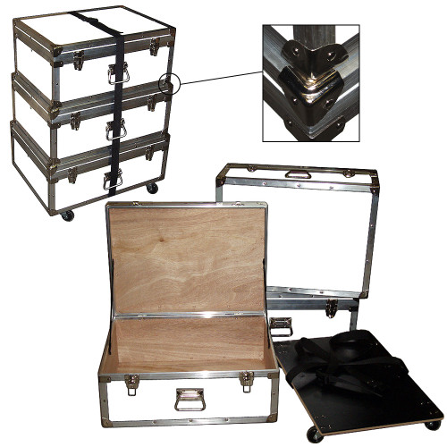 Triple Accessory Case Rolling Stack! 1/4" Lite Duty ATA - Colors ...