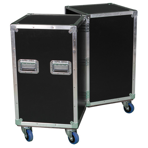 2 Sided Utility Trunk w/Adjust Shelves - ID 18x18x30 Ea Side - Road Cases