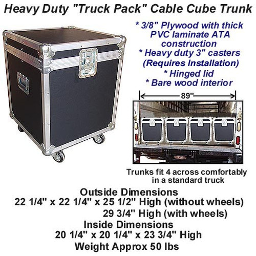 Heavy Duty Truck Pack Cable Cube Trunk