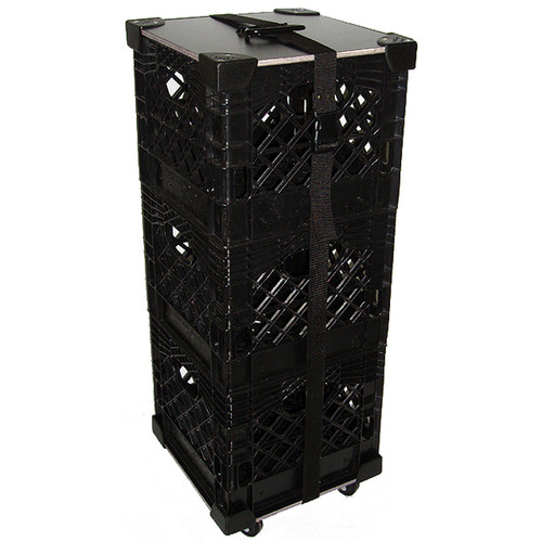 Rolling Milk Crate Stack - Road Cases