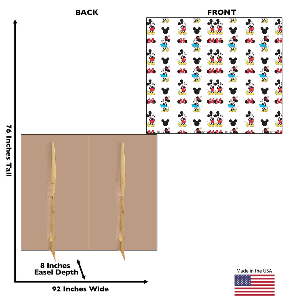 Mickey and Minnie Step and Repeat - Double Wide