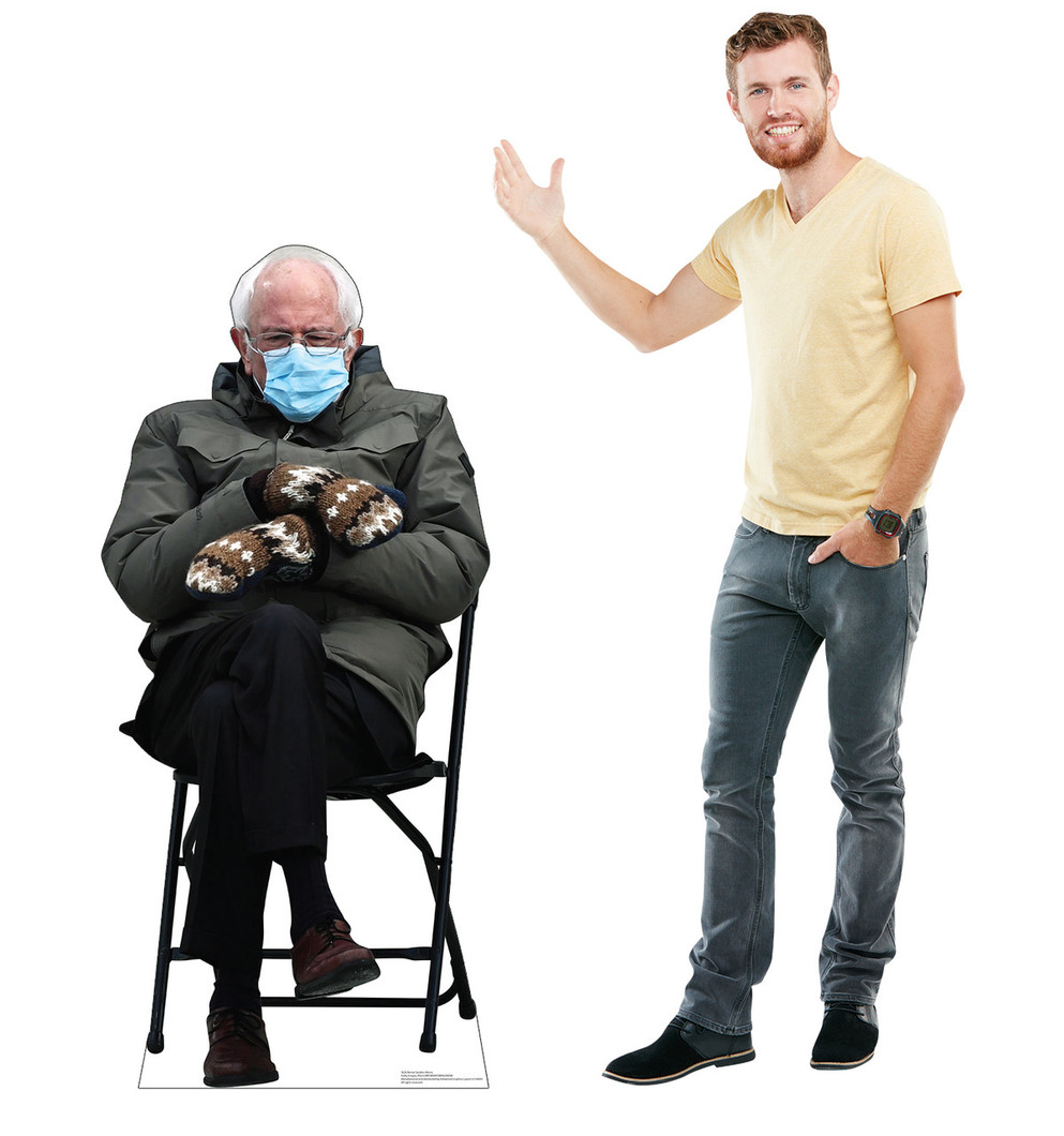 Bernie Sanders Mittens Meme Cutout