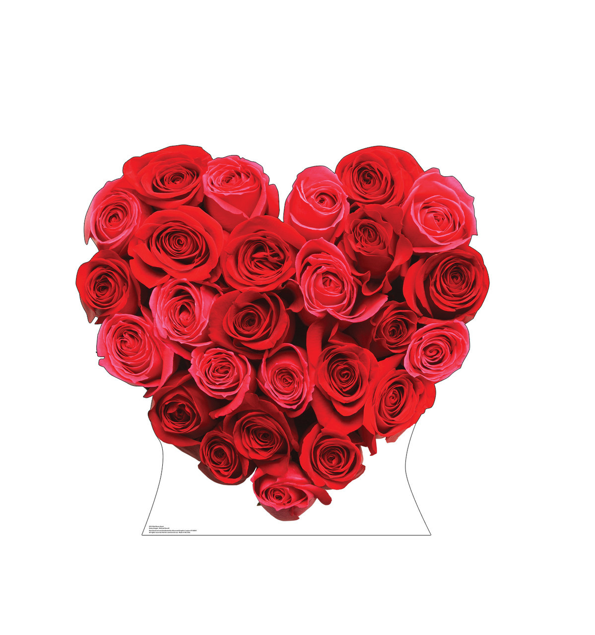 Premium Cutouts | Red Roses Heart | Stunning Decor Piece